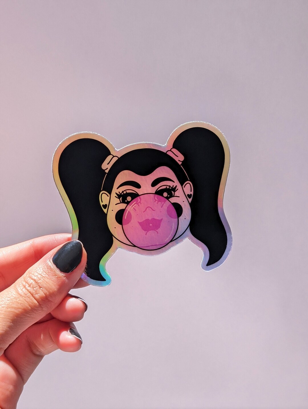 Holographic Bubble Gum Cutie Sticker - Etsy