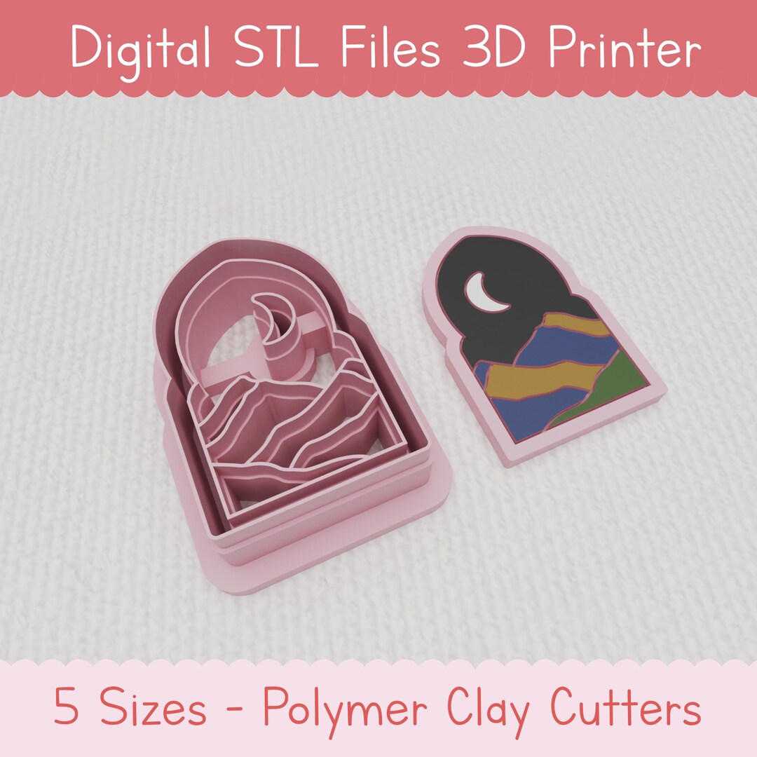Digital Arabic No. 1 STL Cutter for Polymer Clay - Scenic Stl Cutter ...