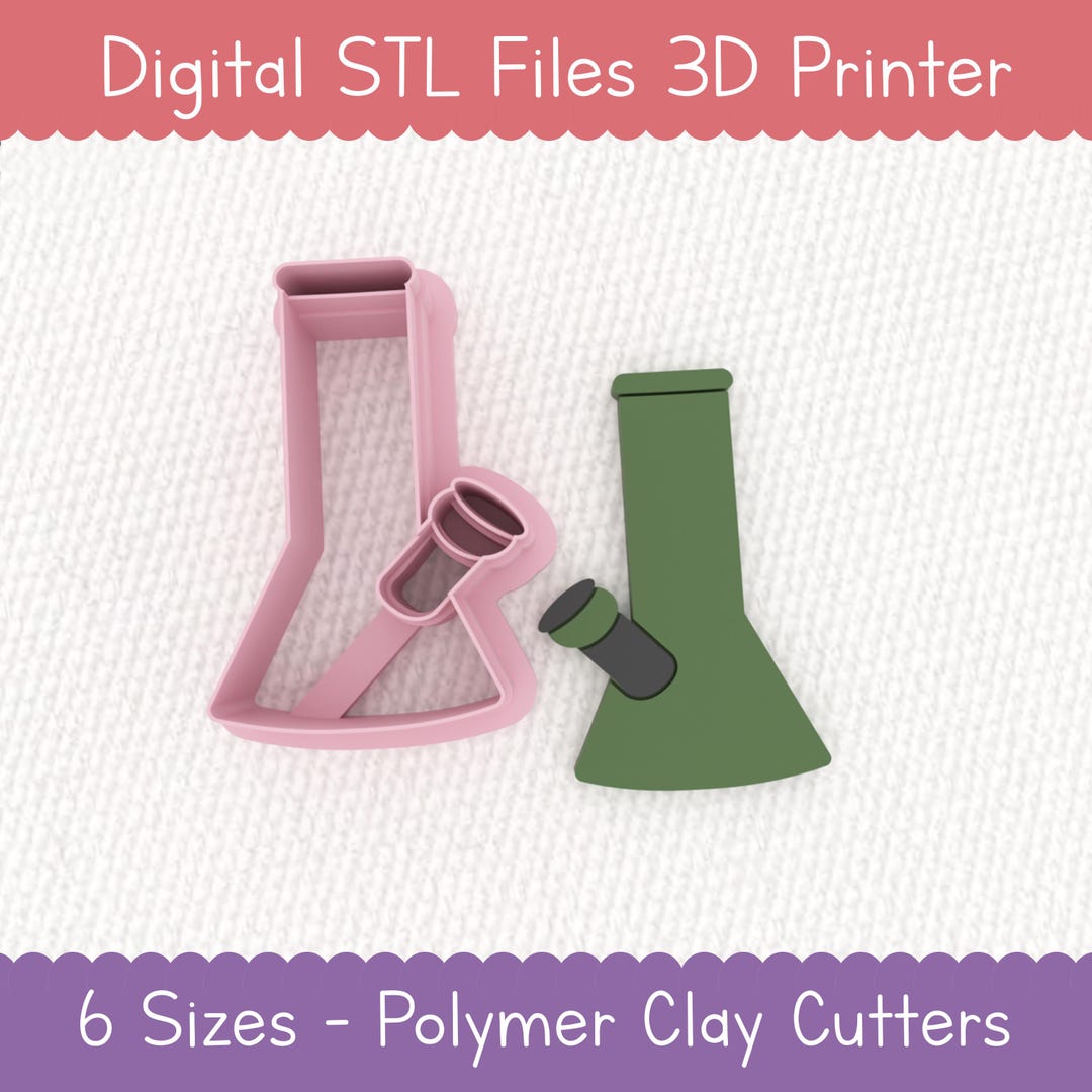 Water Pipe Digital STL Cutter for Polymer Clay - Chill Tool Stl Cutter ...