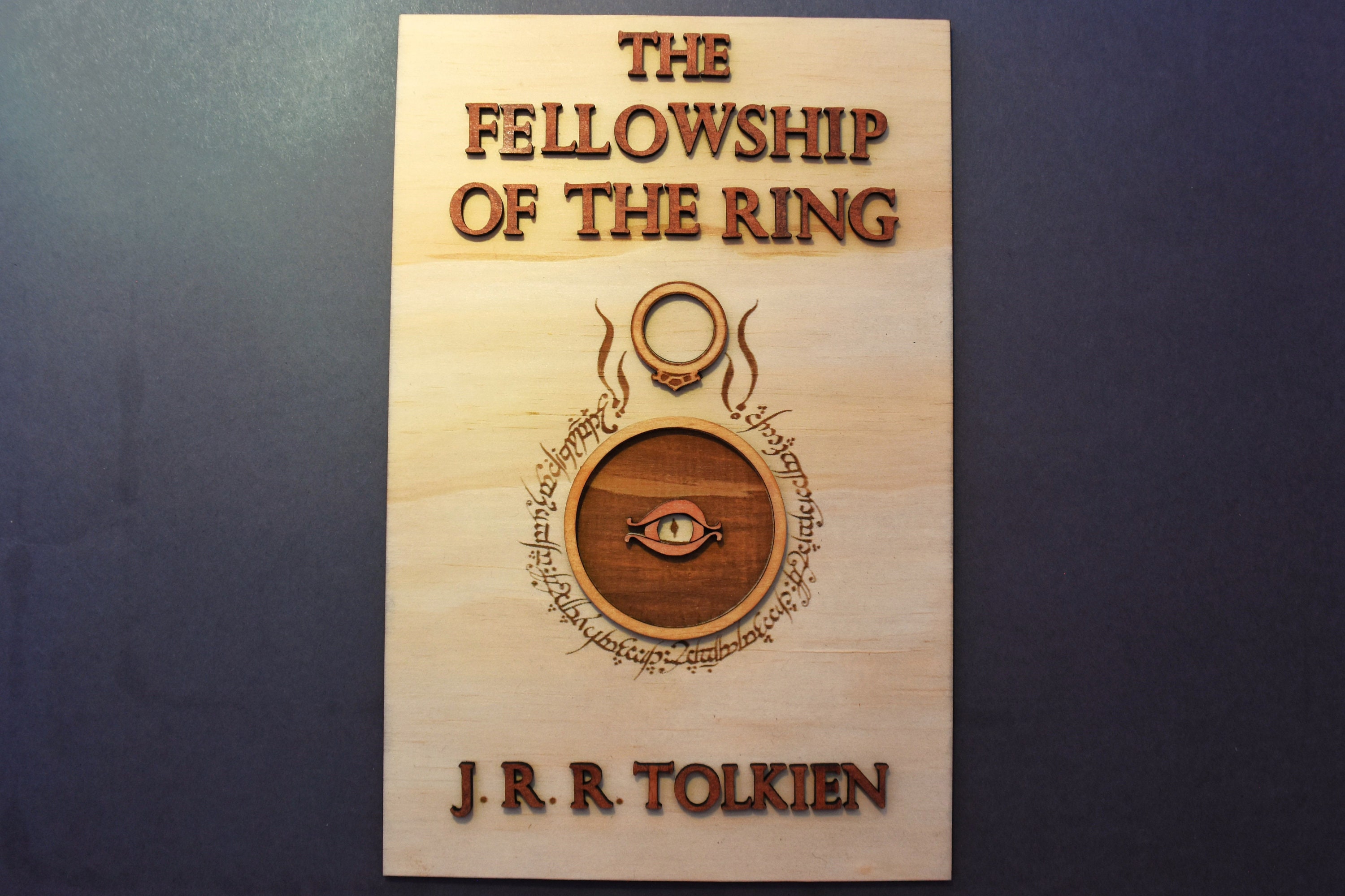 Lord of the Rings Book Cover Art Book Cover Wall Art Fellowship of the ...