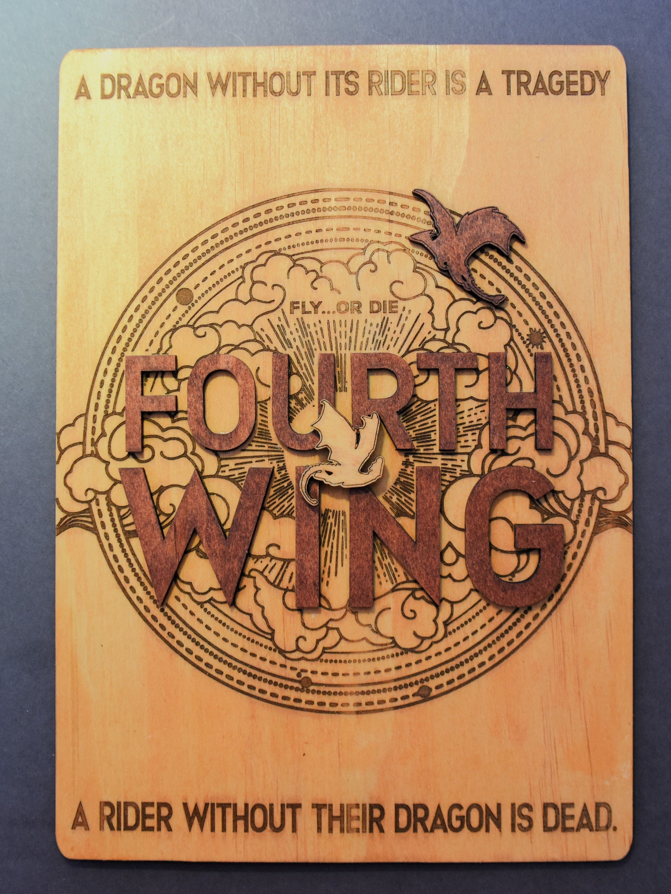 Fourth Wing Book Cover Book Cover Art Fourth Wing Gift Basgiath War ...