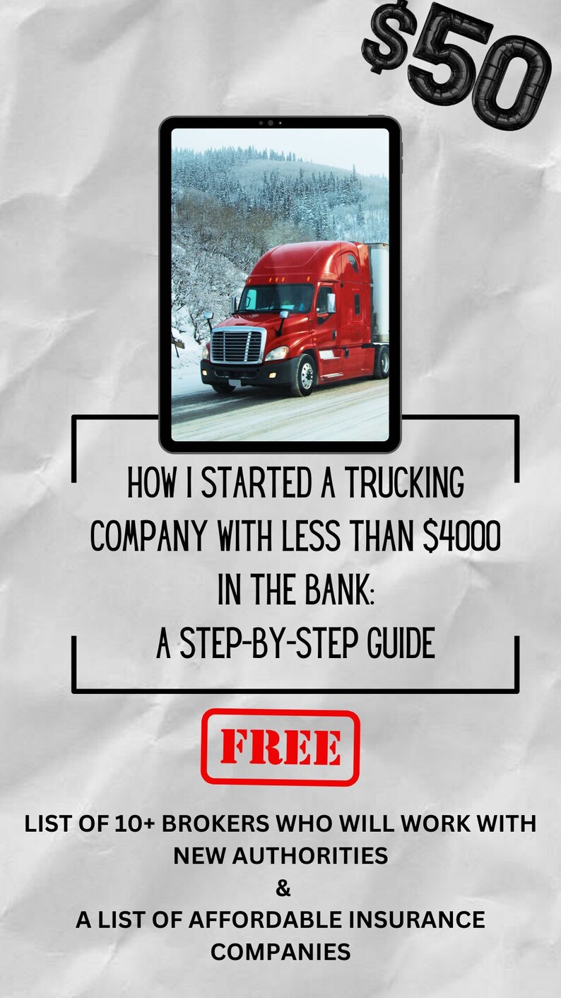 Step-by-step Guide Trucking Company - Etsy
