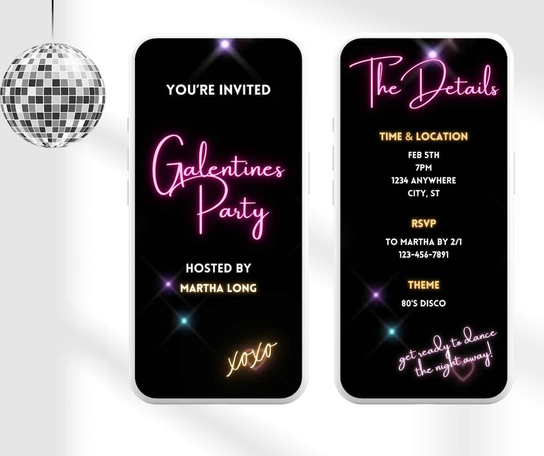 Galentines Party Video Invitation, Girls Night Out Party, GNO Party ...