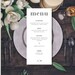 Wedding Event Menu Card Template, Minimalist Boho Rustic Neutral Menu ...