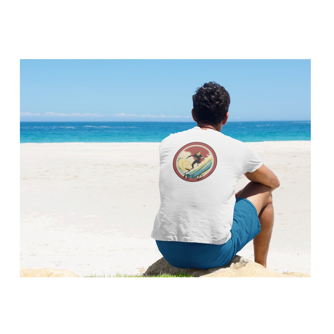 Top Surf Men's Cotton Tee Retro Surf Shirt Surfing Surf Shop Vacation ...