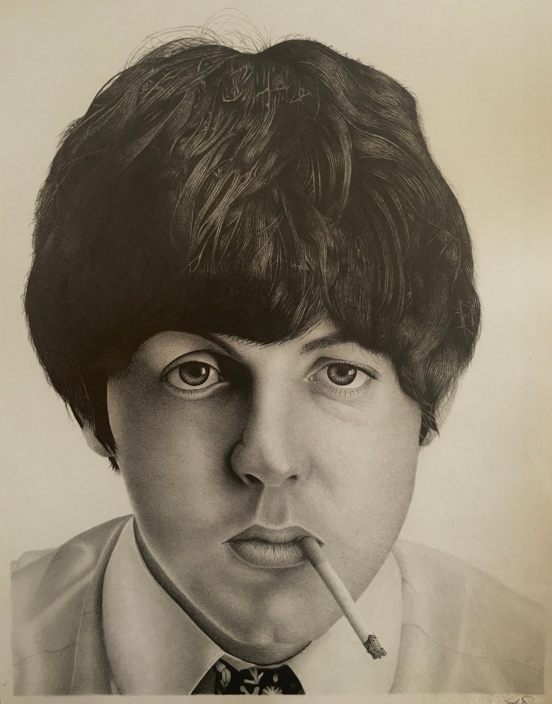 Pencil Drawing of Paul Mccartney. - Etsy