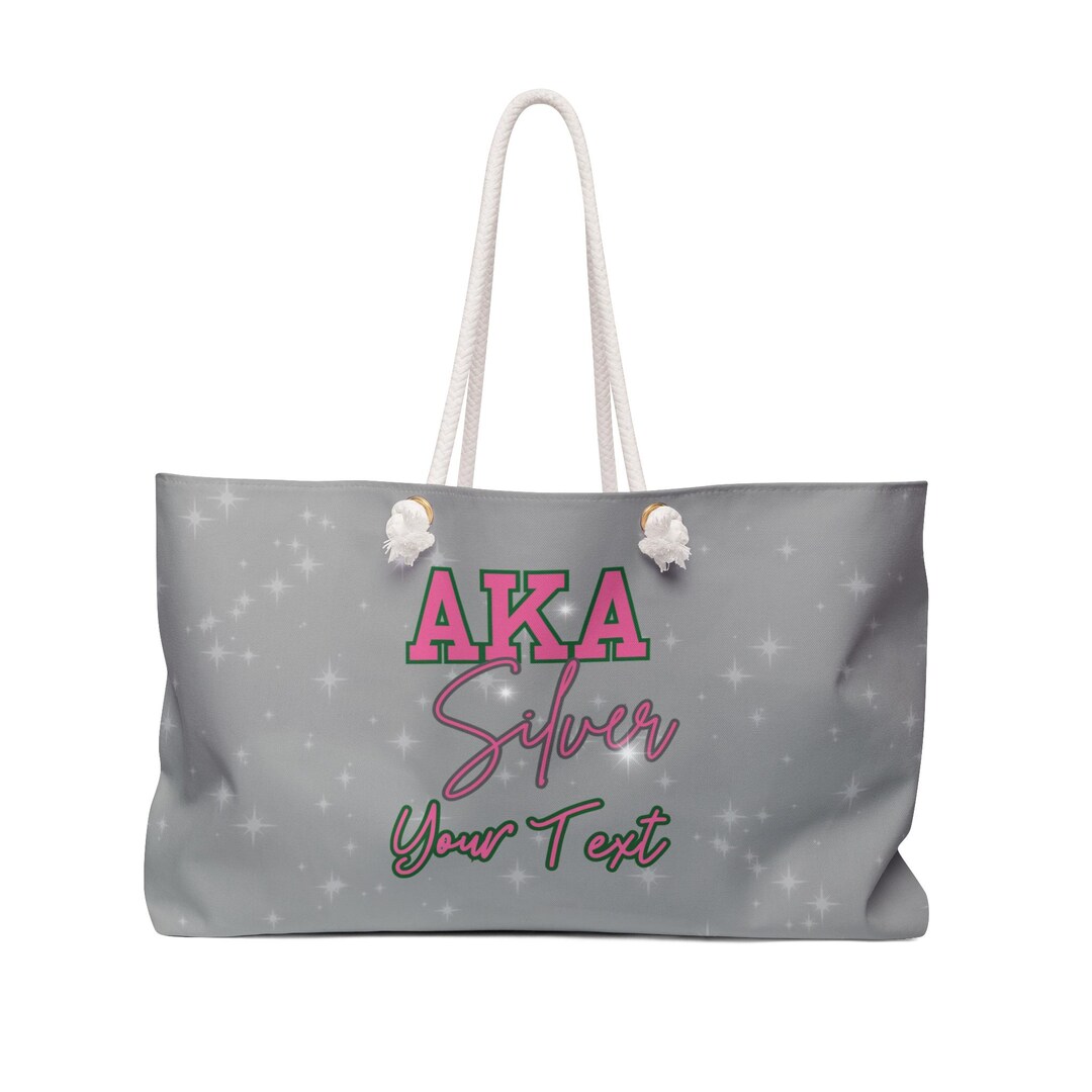 Personalized AKA Silver - Weekender Bag - Etsy