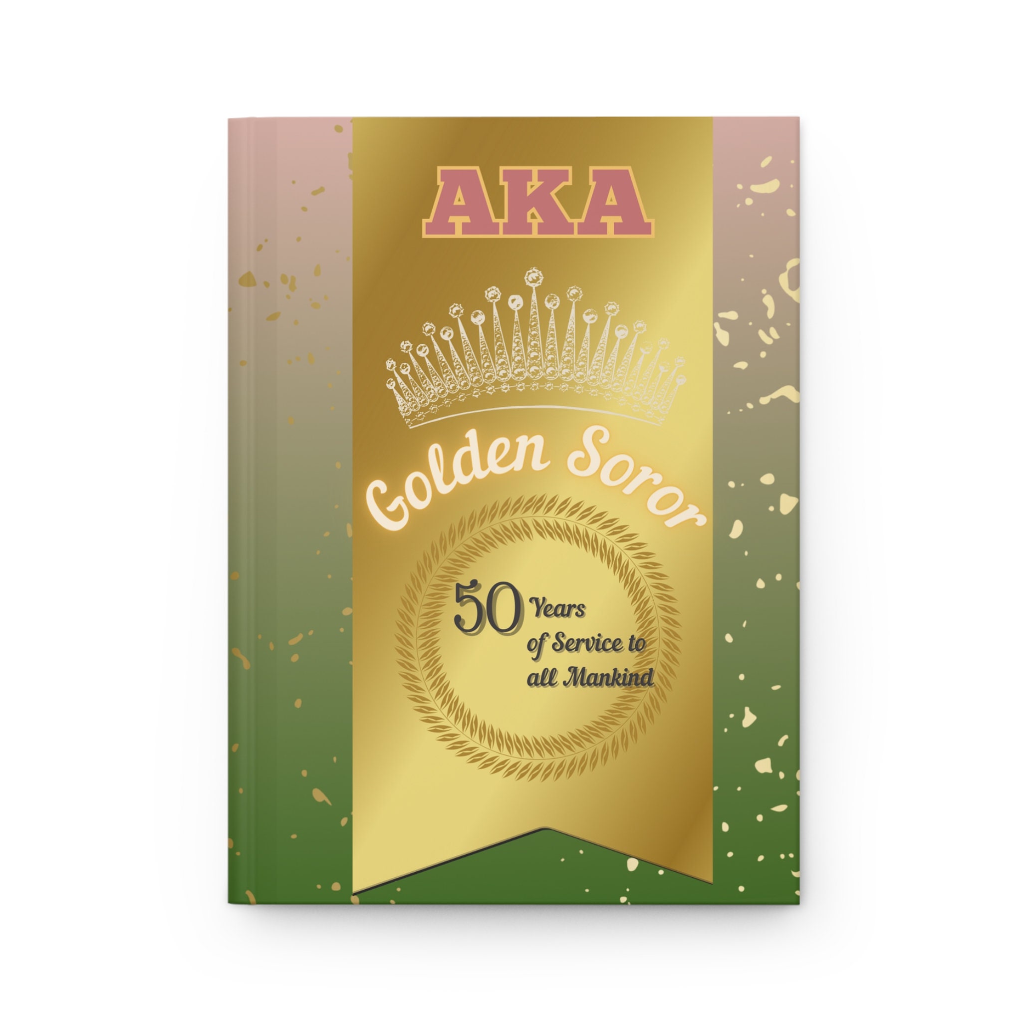 AKA Golden Soror - Hardcover Journal Matte - Etsy
