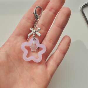 Mini Jelly Star Charm Keychain - Etsy