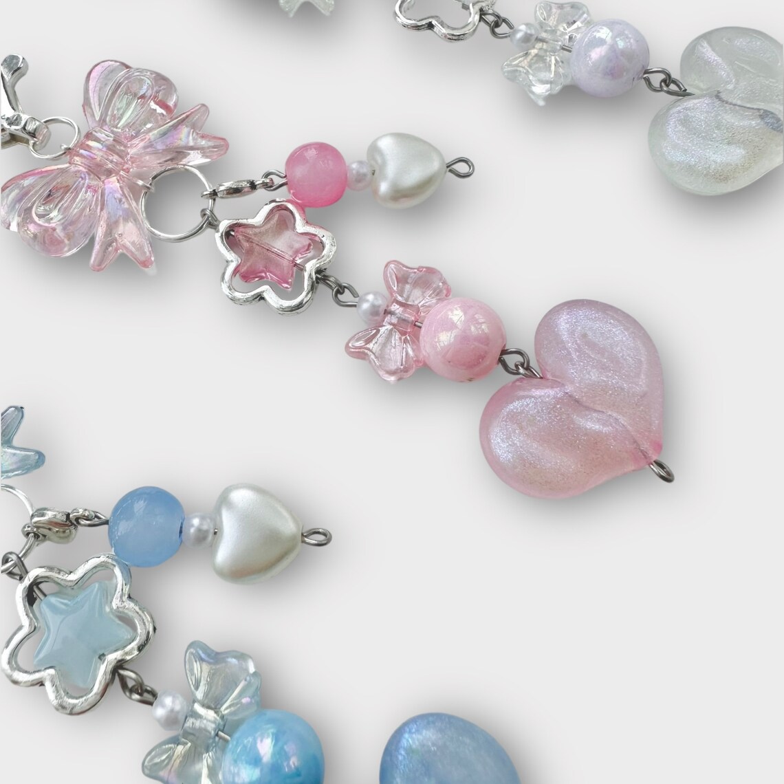 Cute Chunky Jelly Heart Keychain - Etsy