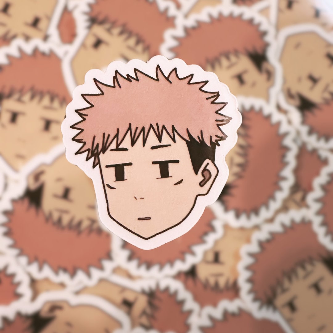 Ita.dori Pink Haired Boy | Funny Face - Etsy