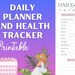 Healthy Habits Daily Planner Printable, Daily to Do, Productivity ...