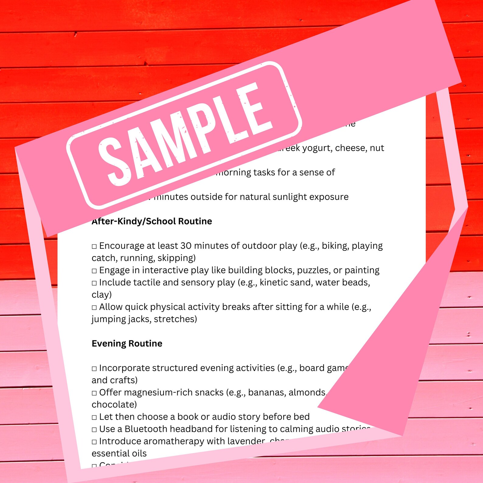 ADHD Routine Helper for Kids – Printable Visual Checklists for Morning ...