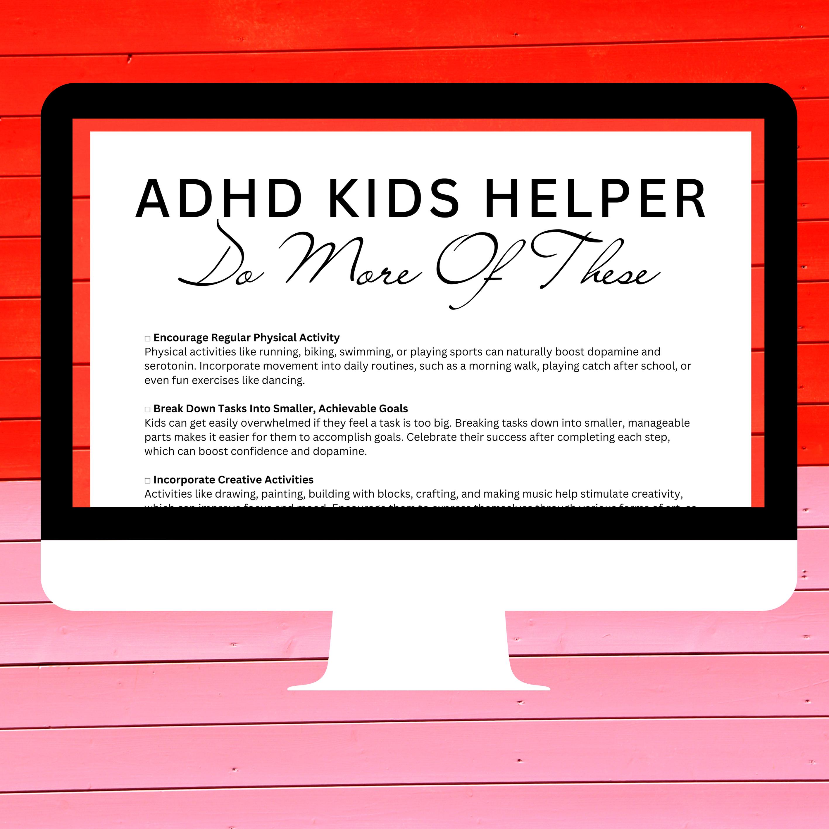 ADHD Routine Helper for Kids – Printable Visual Checklists for Morning ...