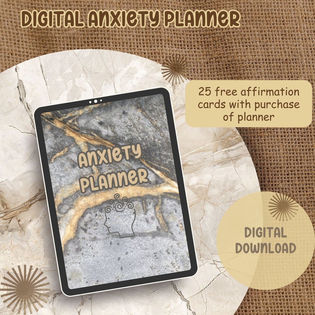 Digital Anxiety Planner to Calm Your Mind, 2024 Anxiety Planner, Daily ...