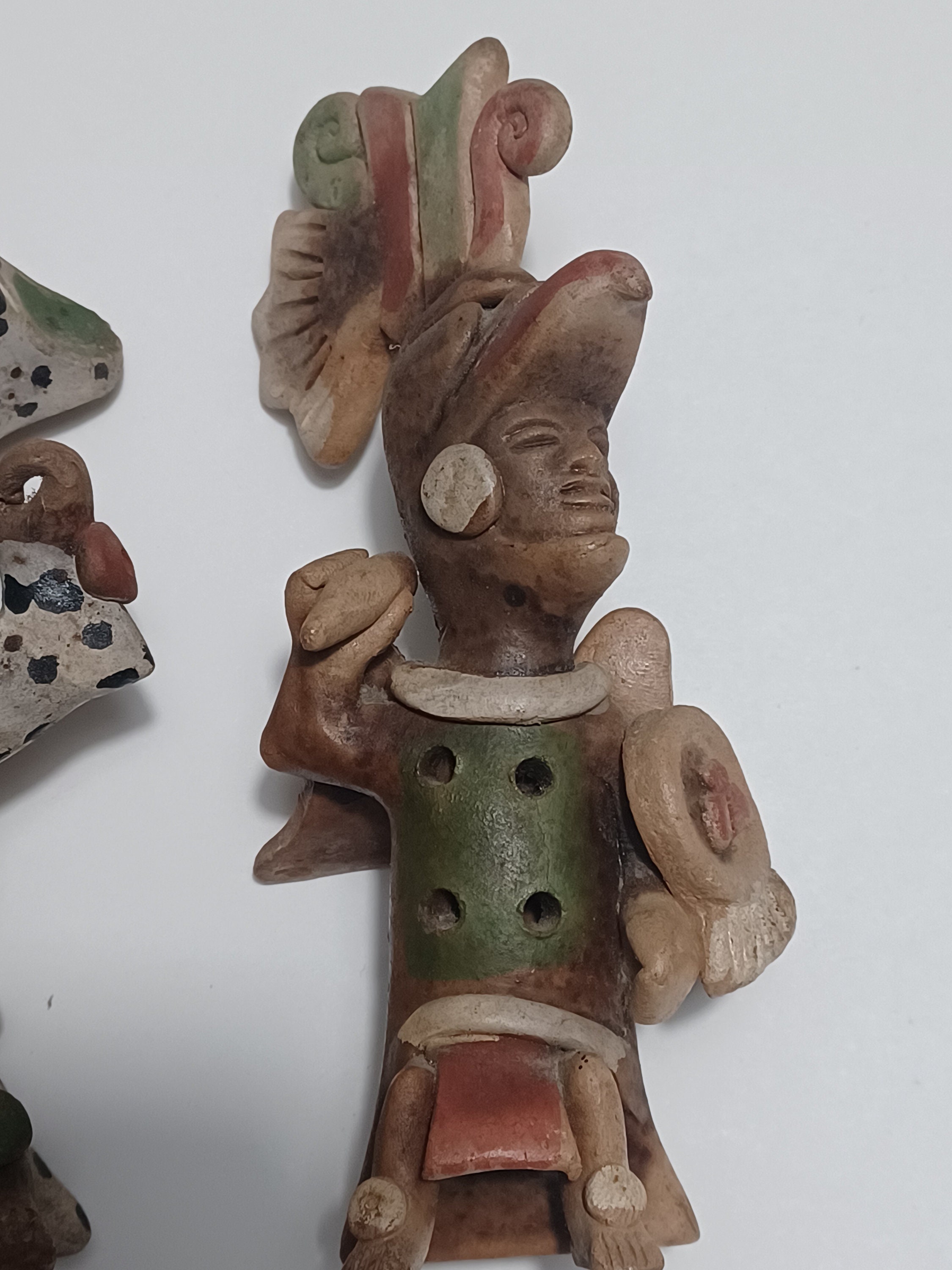 Mayan Clay Warrior Whistle Figurines - Etsy