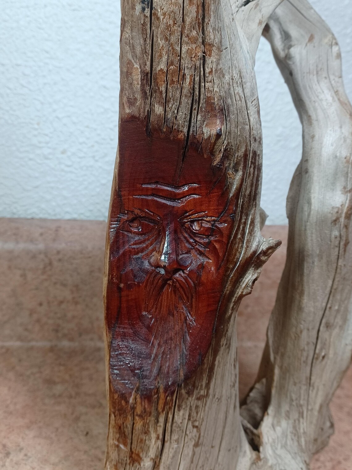 Pete Cobb Branch Carved Tree Spirit, Wizard, Folk Art - Etsy