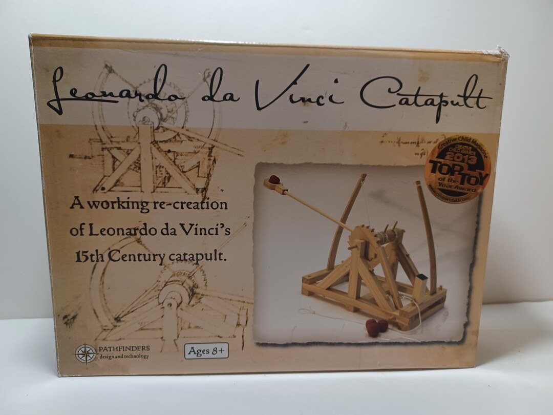 Leanardo Da Vinci Catapult Wooden Model - Etsy