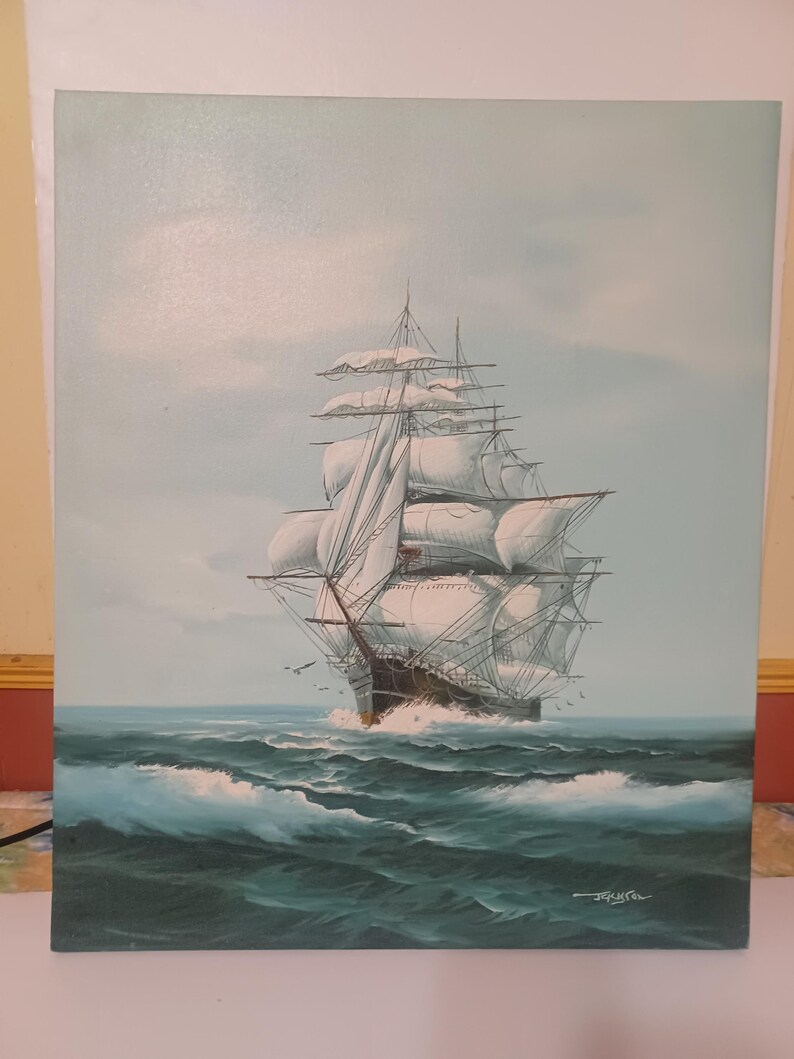 Original Painting by Hewitt R. Jackson, Seascape - Etsy