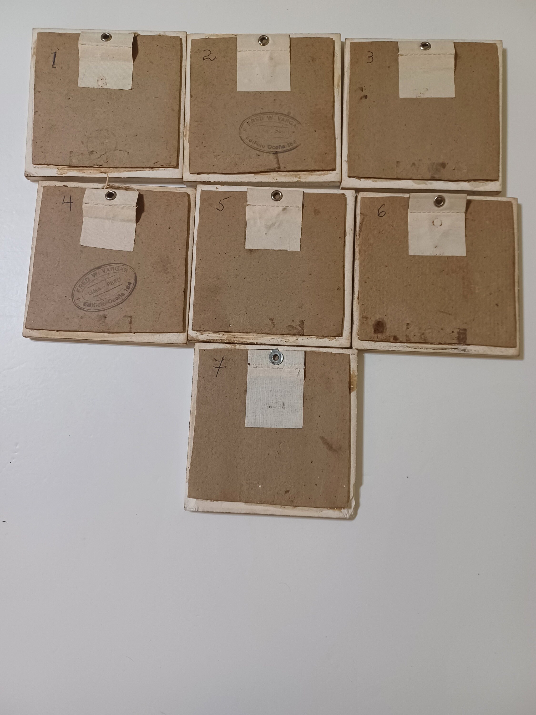 Vintage Bull Fighting Scene Hand Painted Ceramic Tiles - Etsy