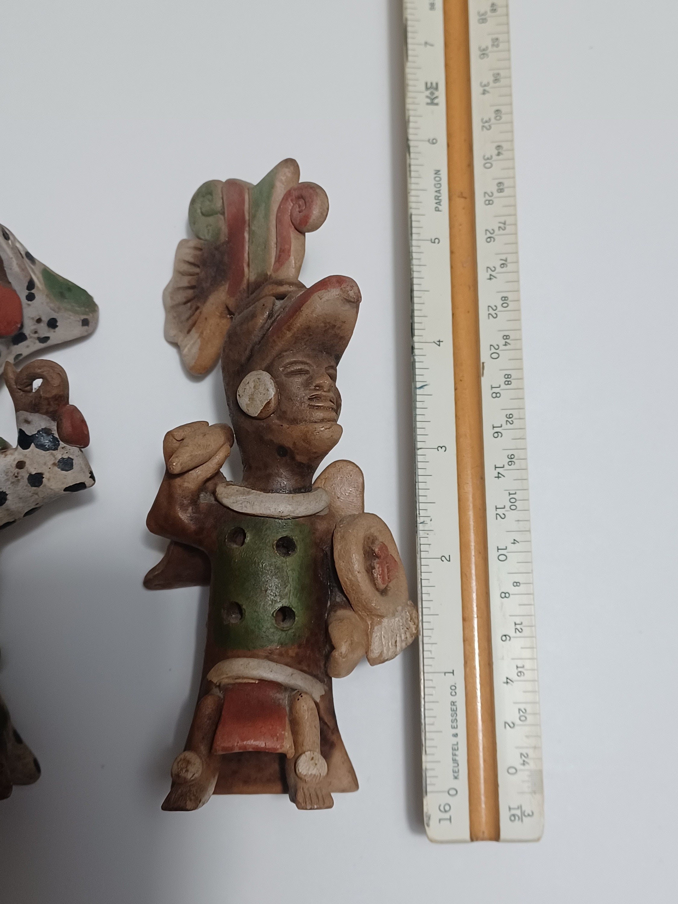 Mayan Clay Warrior Whistle Figurines - Etsy