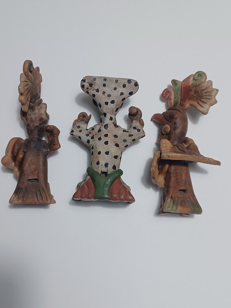 Mayan Clay Warrior Whistle Figurines - Etsy