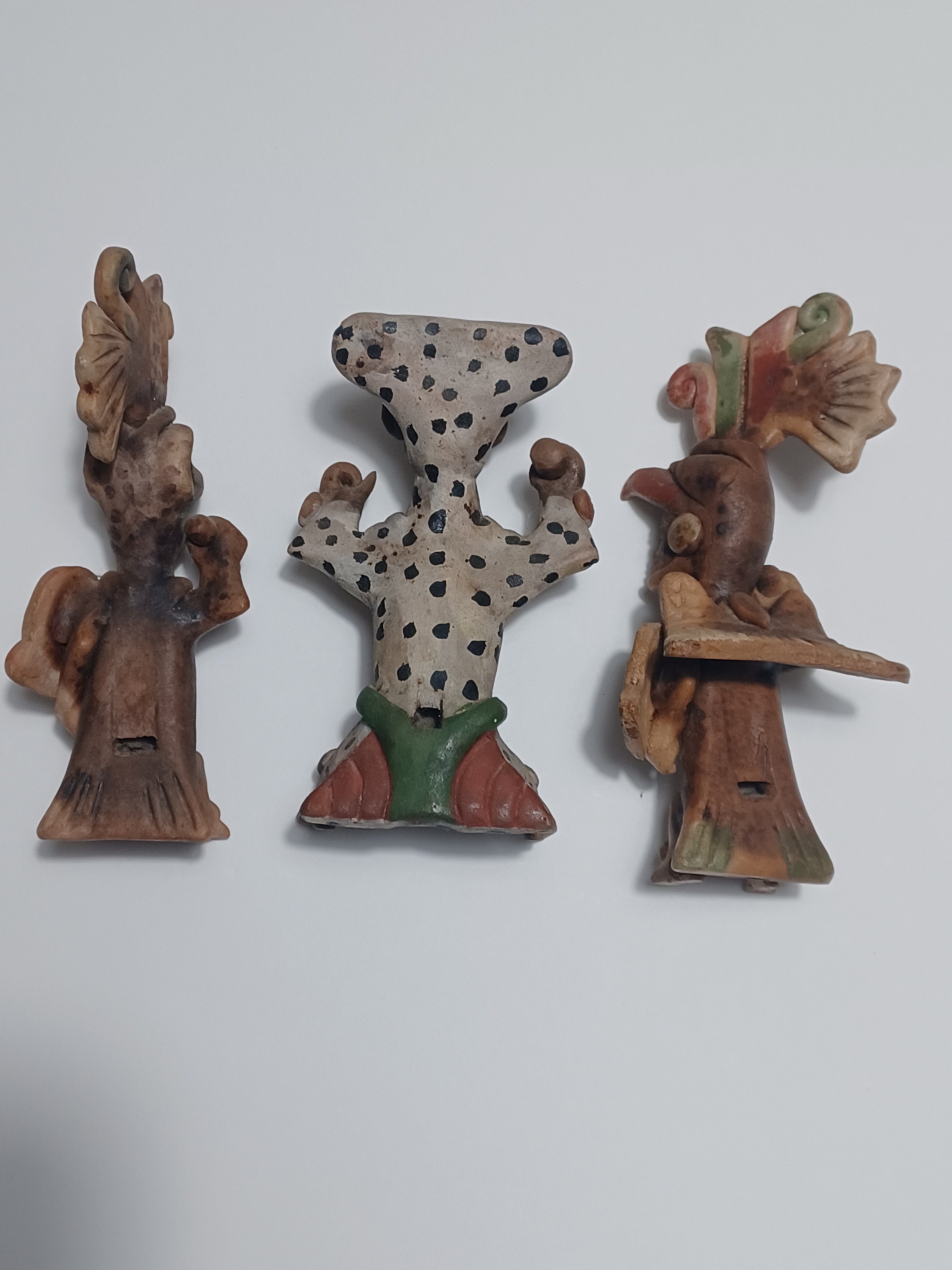 Mayan Clay Warrior Whistle Figurines - Etsy