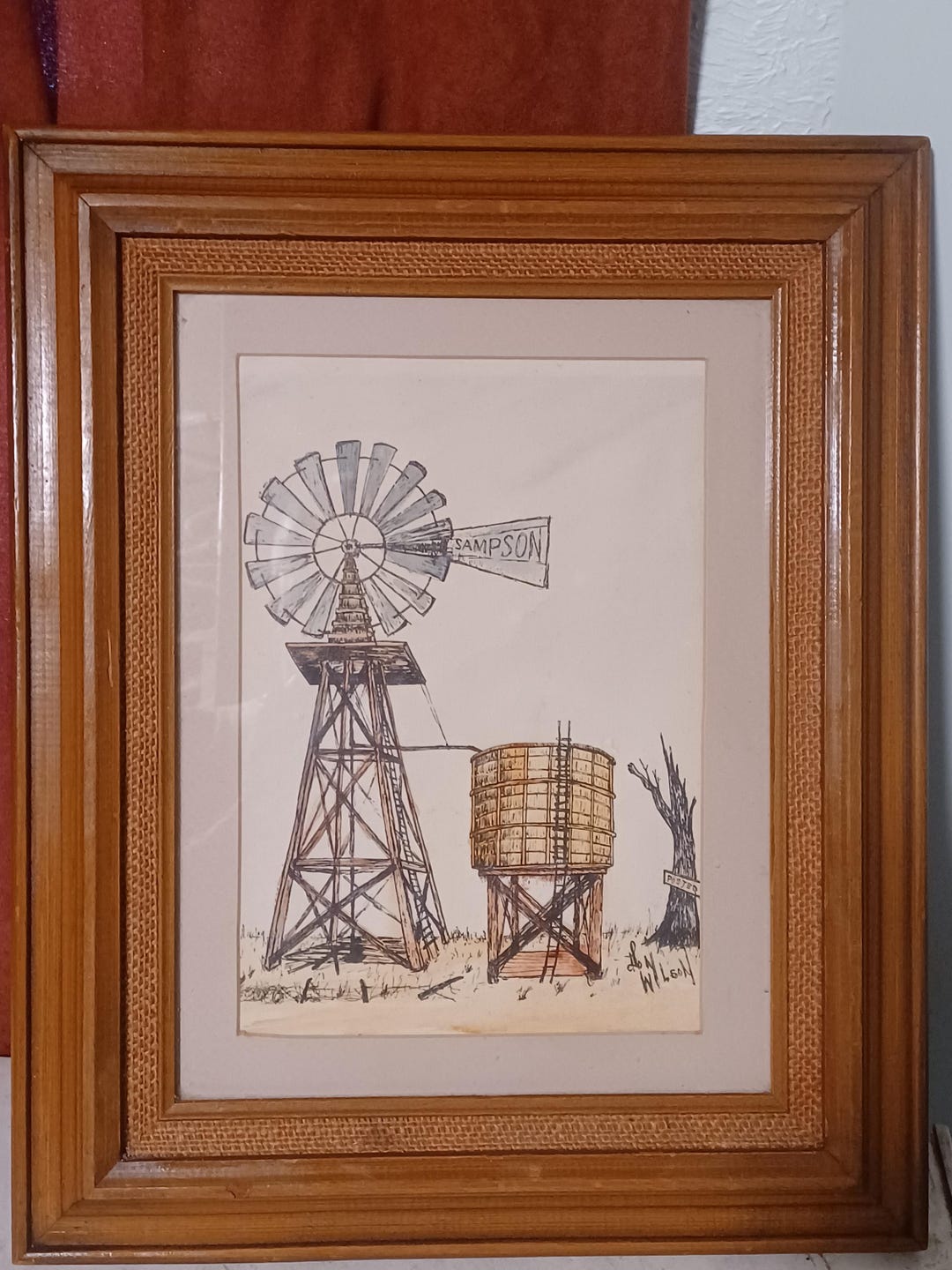 Windmill Art by Texas Artist " Don Wilson " - Etsy