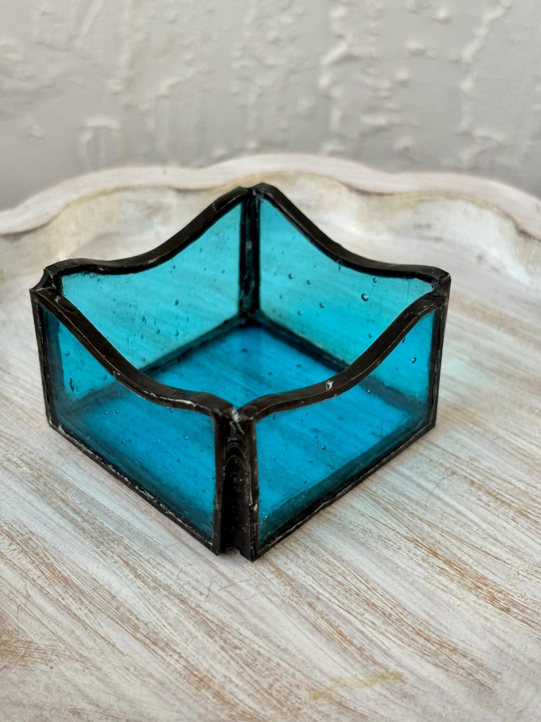 Light Blue Candle Holder - Etsy