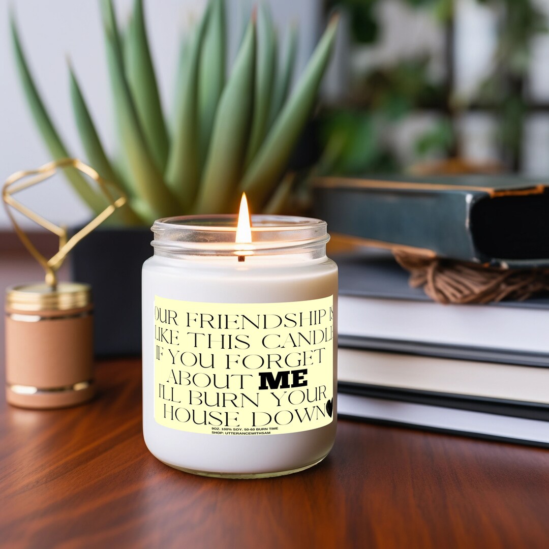 Friendship Candle Best Friend Gift Friendship Gift Friend Gift Our ...