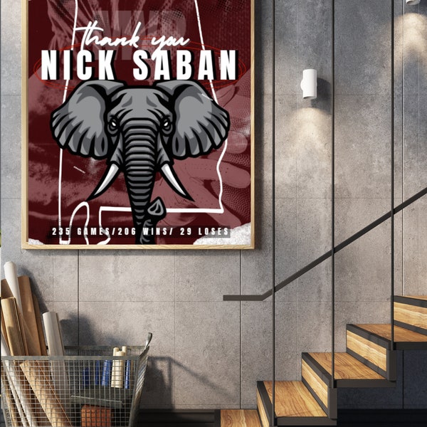 Nick Saban - Etsy