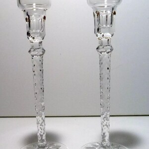 Rare Fabergé Crystal Michael Palace Candlestick Holders – A Luxurious ...
