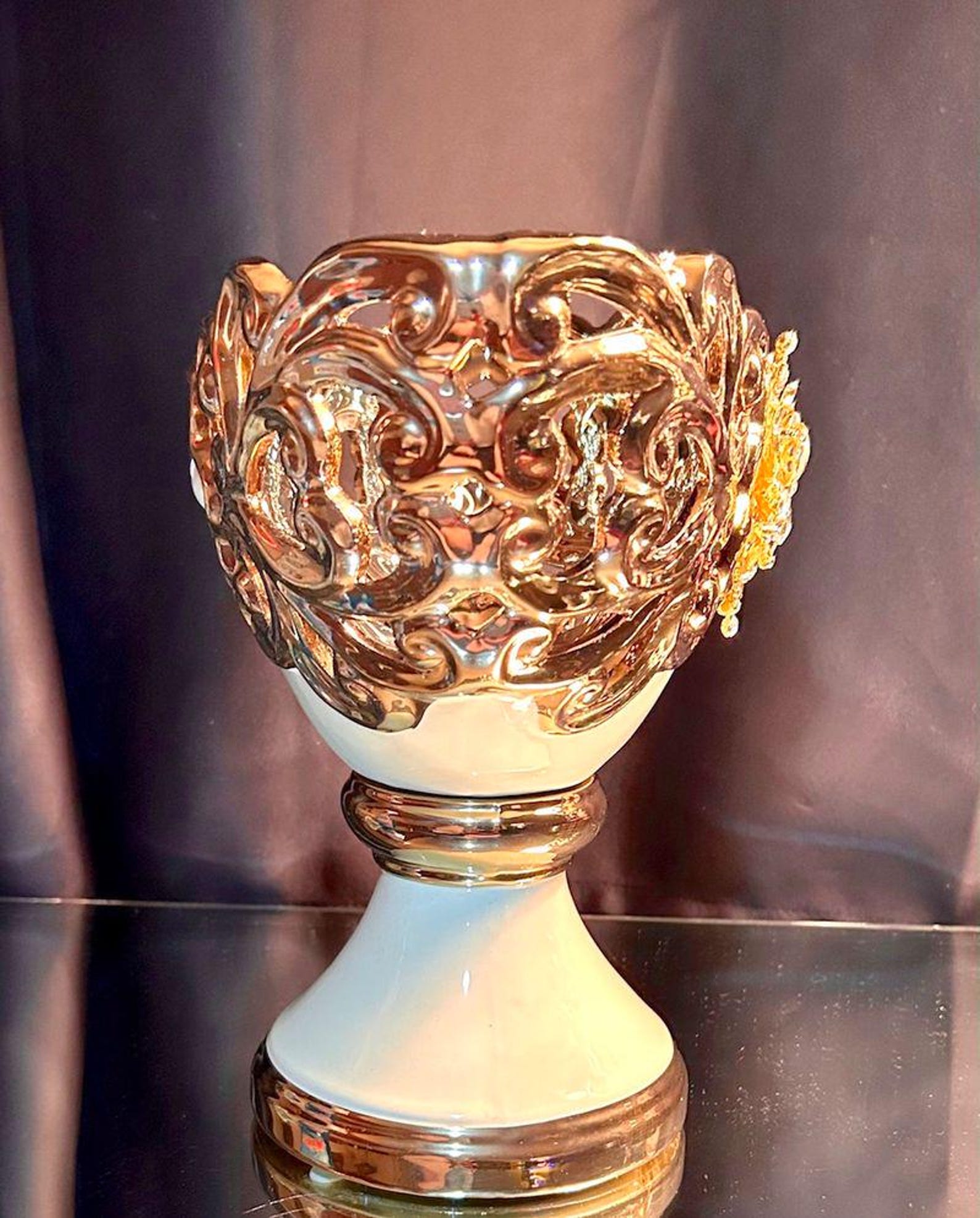 Elegant D'lusso Designs Gold Bling 10" Decorative Bowl – Luxury Home ...