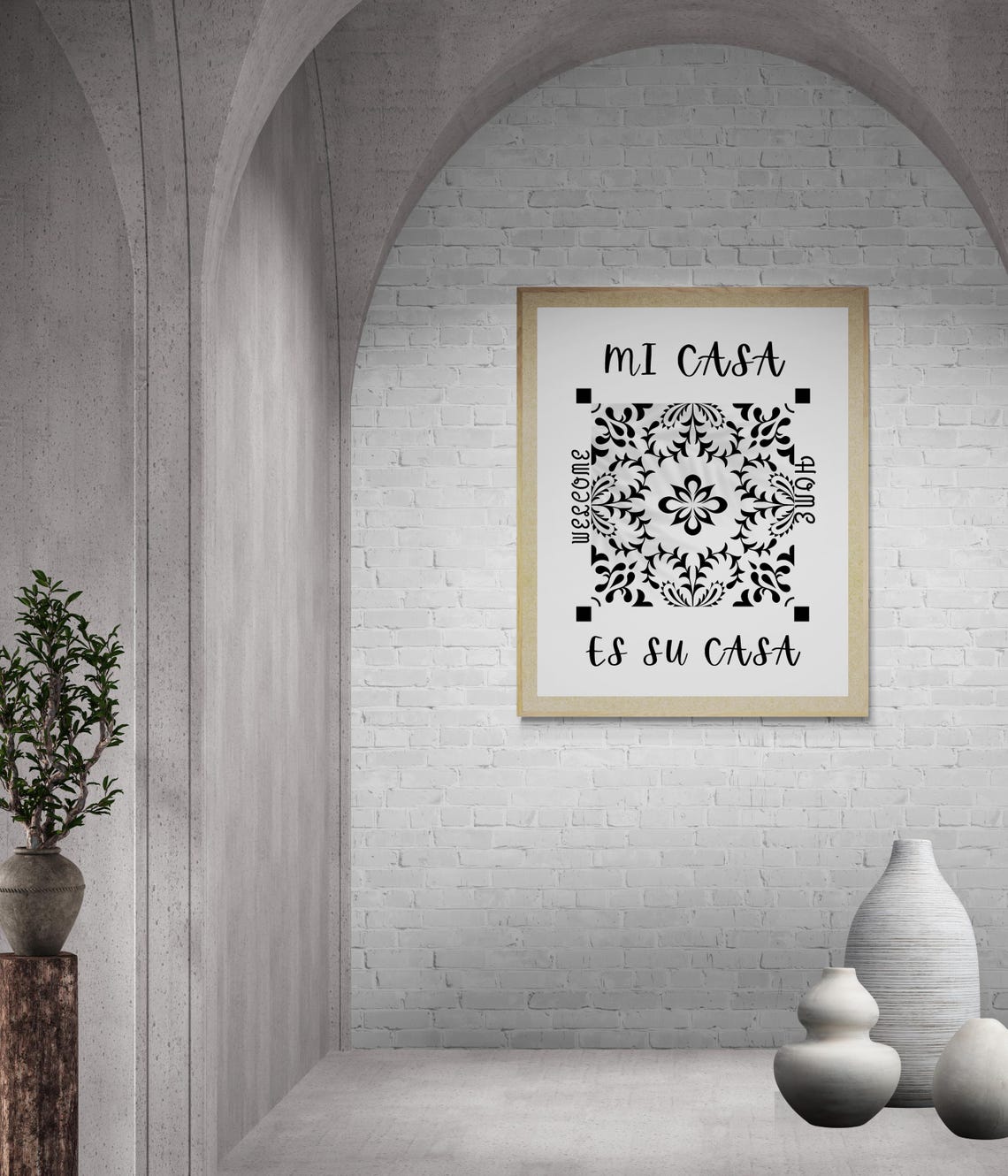 Mi Casa Es Su Casa Wall Art Print, Spanish Wall Decor for Entrance ...