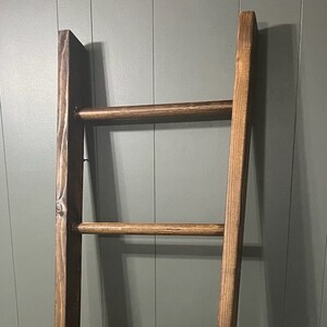 Rustic Blanket Ladder, Quilt Ladder, Handmade, 6ft Decorative Wooden ...