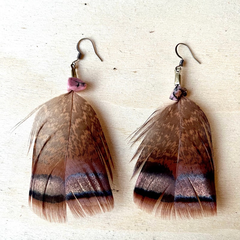 Real Feather Earrings - Etsy