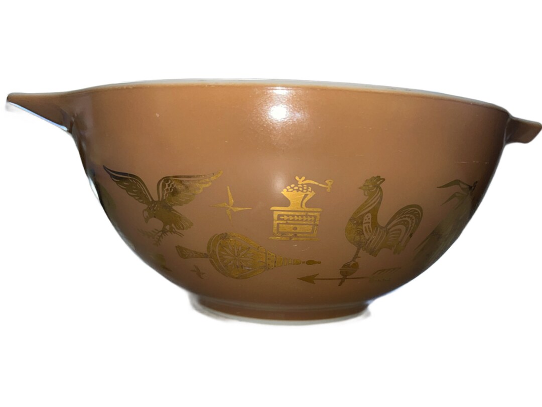 Vintage Pyrex 442 1.5 Qt Mixing Bowl Early American Color Brown With ...
