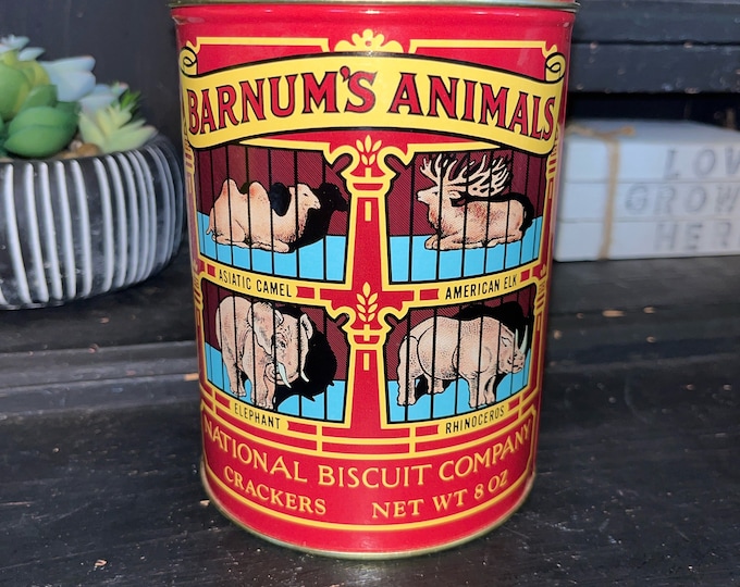 Vintage 1979 Barnum's Animals National Biscuit Company Tin | Circus ...