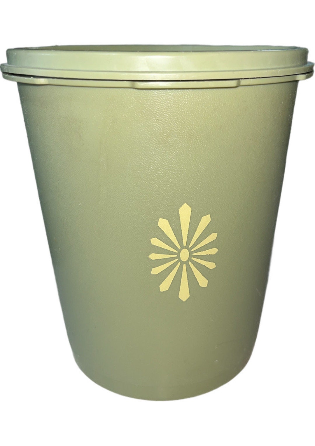 Vintage Tupperware Canister Avocado Green #809-2 With Servalier Lid - Etsy
