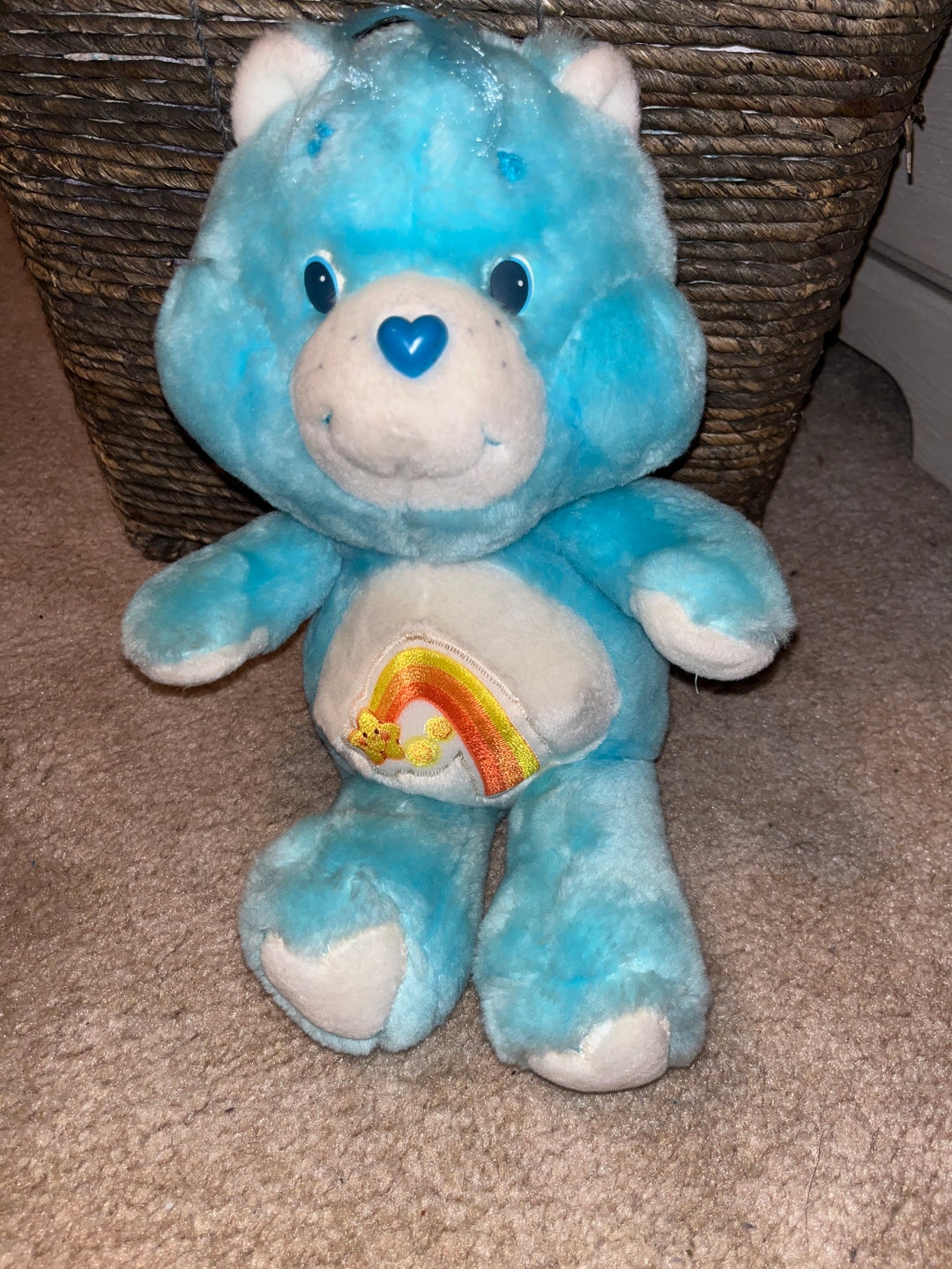 Retro Wish Bear Care Bear 1983 Blue Care Bear, Wish Bear, Shooting Star ...