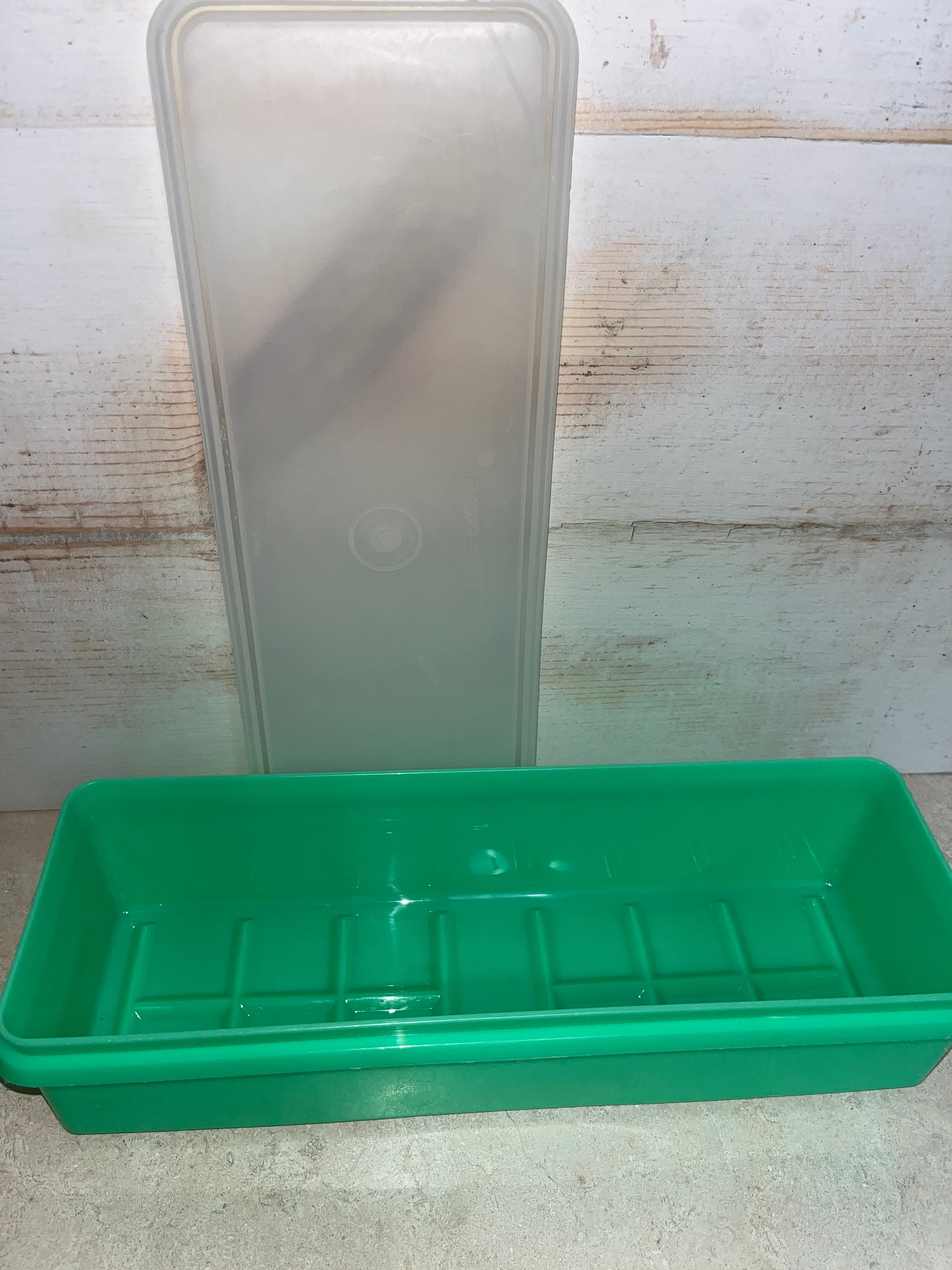 Vintage Tupperware Large Rectangular Plastic Container W/ Lid Jadeite ...