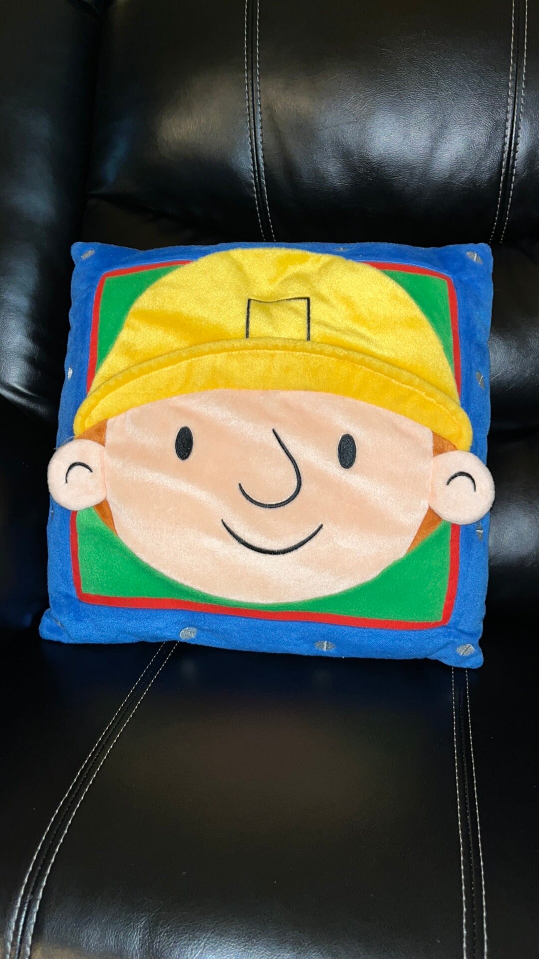 Vintage Bob the Builder Decorative Pillow Fleece 13 X 13" Bedroom Decor ...