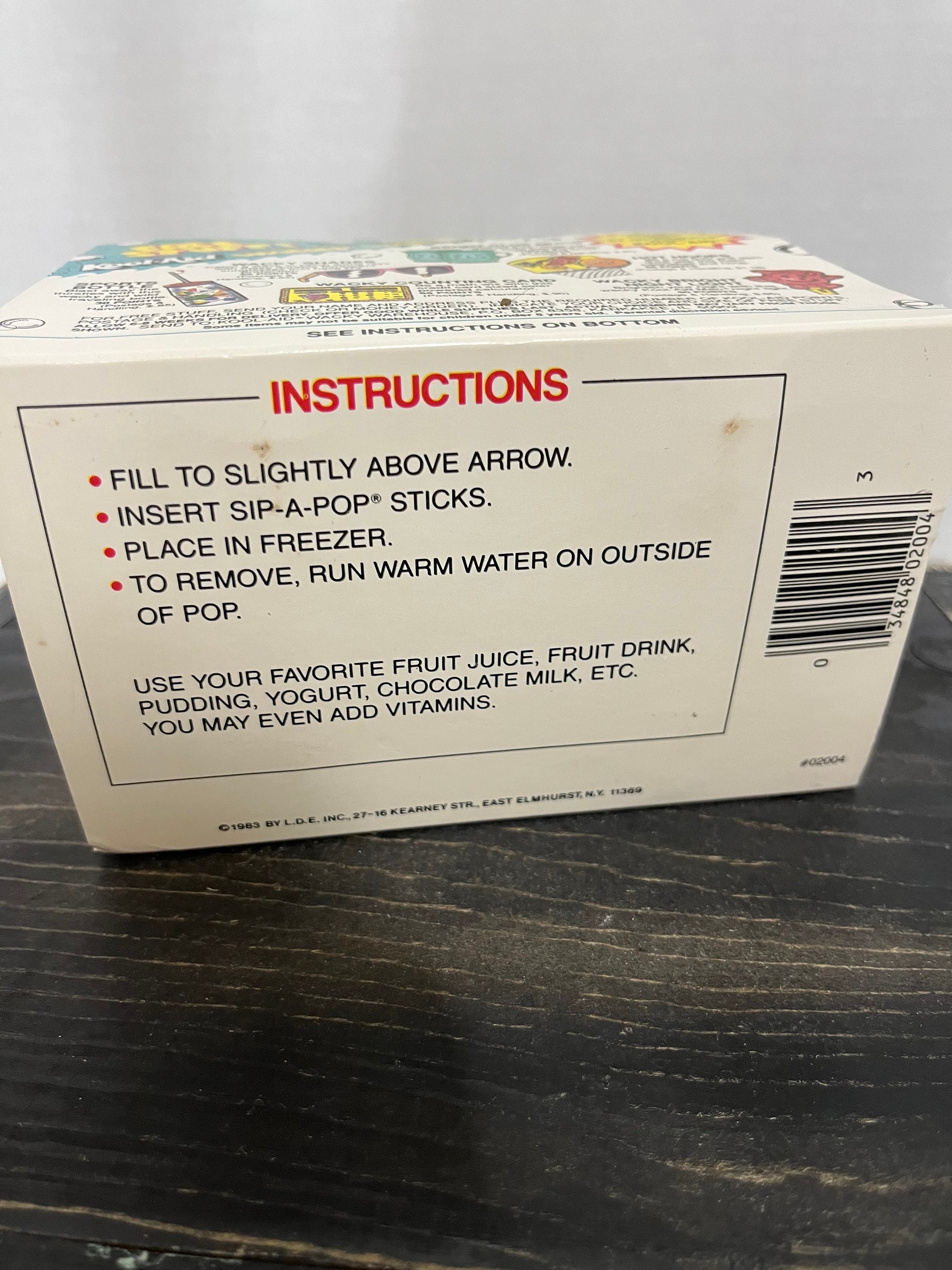 Vintage Kool-aid Sip-a-pop Frozen Popsicle Maker 1980s NEW in Box - Etsy