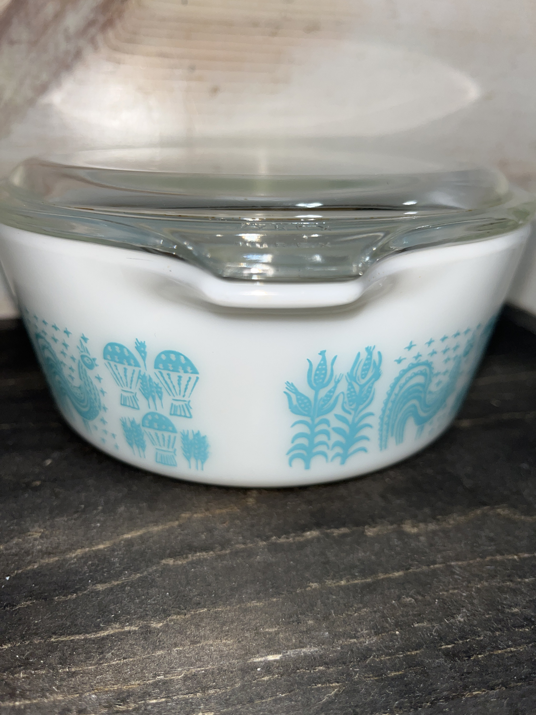 Vintage Pyrex Amish Butterprint Casserole 472 Turquoise Pyrex / Pyrex ...
