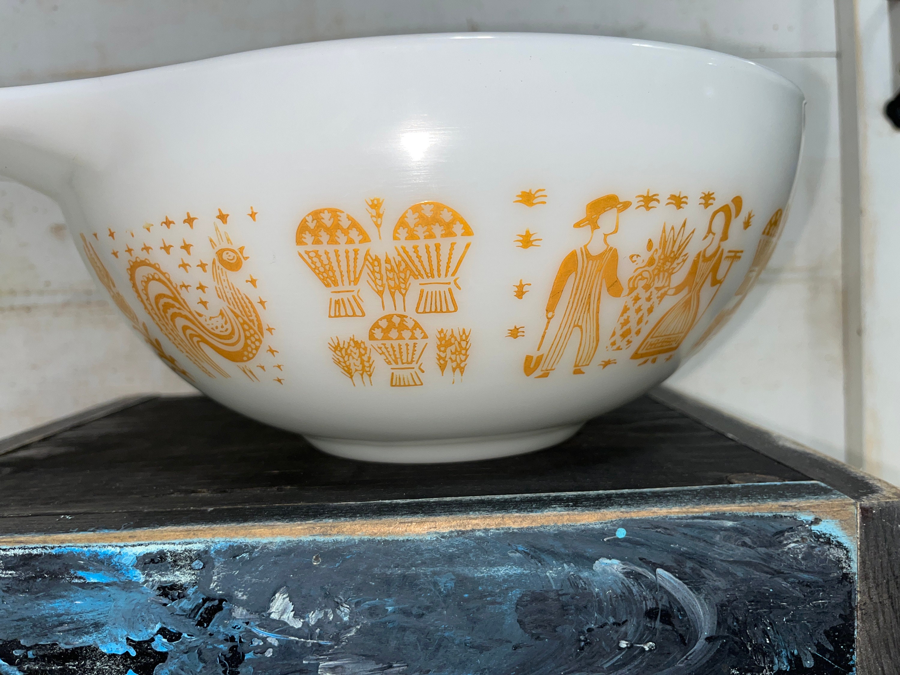 Vintage 1965 Pyrex Pumpkin Butterprint Cinderella Bowl 4 Qt #444 - Etsy