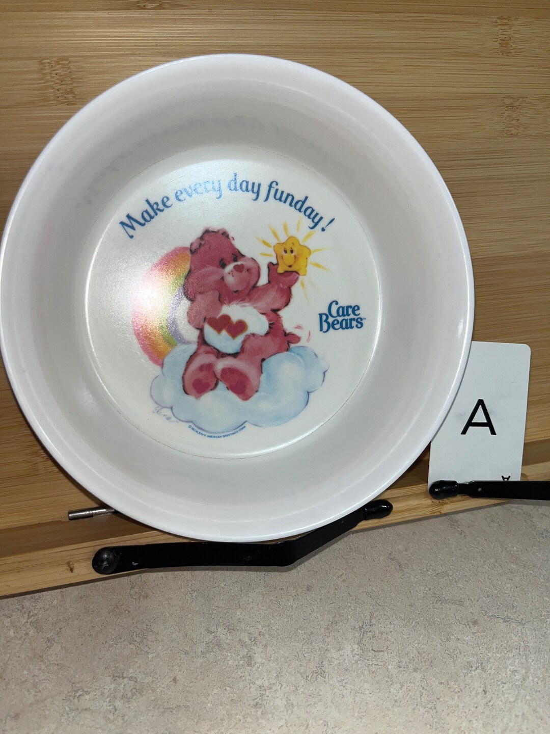 Collectible Care Bears Cereal Bowl Vintage 80s Rainbow Design Funday ...