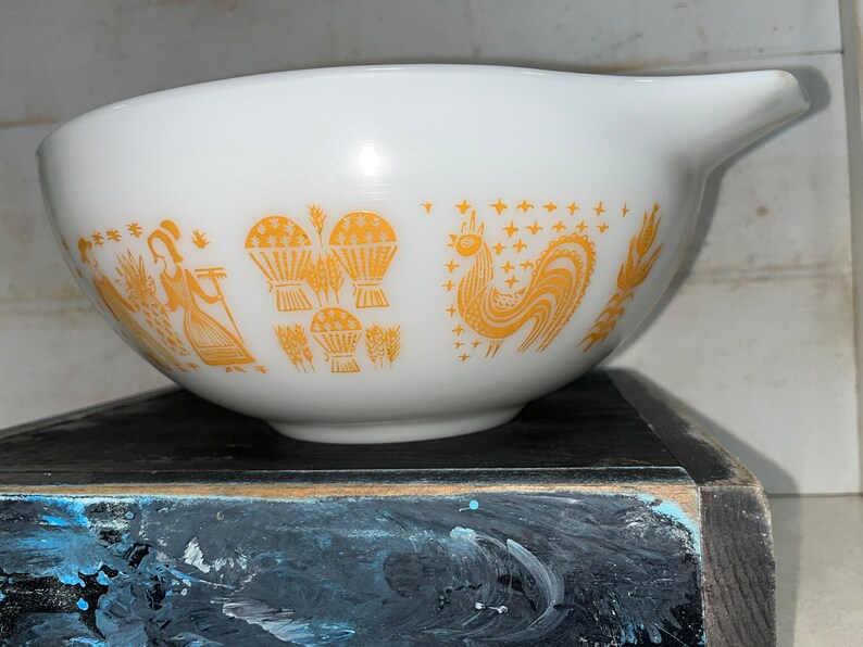 Vintage 1965 Pyrex Pumpkin Butterprint Cinderella Bowl 4 Qt #444 - Etsy