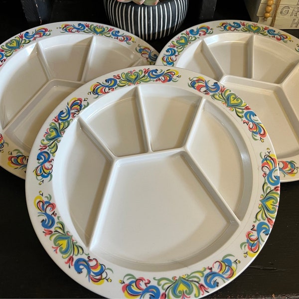 Divided Snack Plates - Etsy