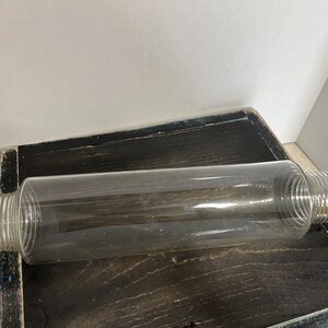 Vintage Clear Glass Rolling Pin: Art Deco Kitchen Collectible - Etsy