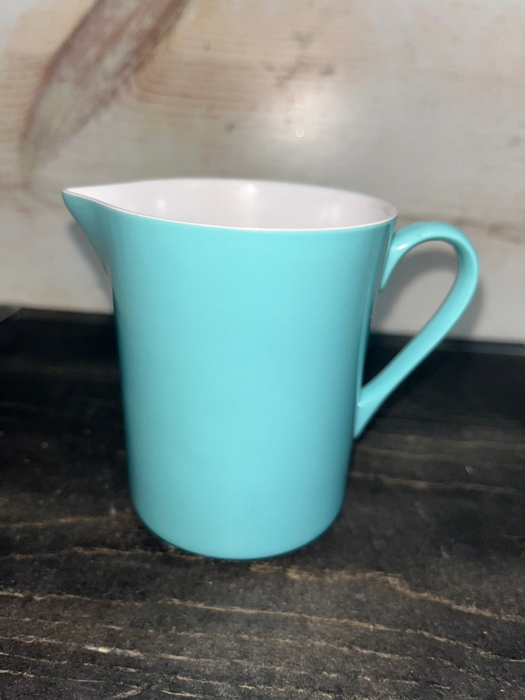Vintage 1960s Oneida Deluxe Turquoise Blue Creamer #3220 Melamine ...